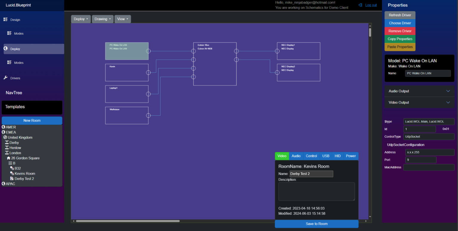 Blueprint Audiovisual Software | Lucid